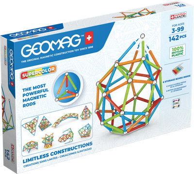 Geomag Magnetic Supercolor - 142 Pieces