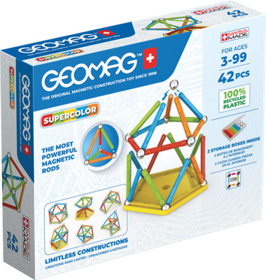 Geomag Magnetic Supercolor - 42 Pieces