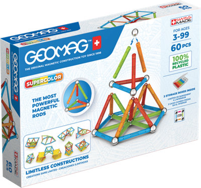 Geomag Magnetic Supercolor - 60 Pieces