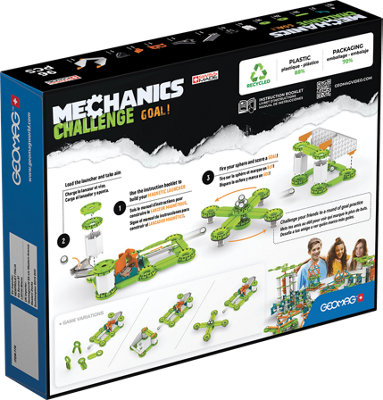 Geomag Mechanics Magnetic Challenge Goal -96 Pieces