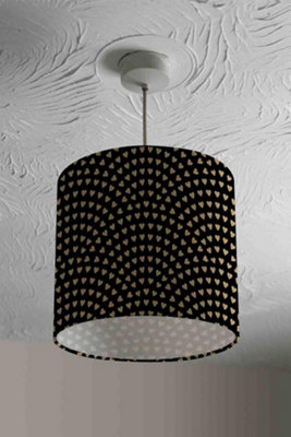 Geometric Glitter Love Hearts (Ceiling & Lamp Shade) / 45cm x 26cm ...