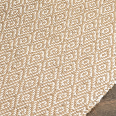 Geometric Jute & Cotton Rug 160 x 230cm