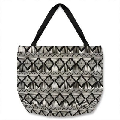 Geometric Line Pattern Tote bat Designer Style