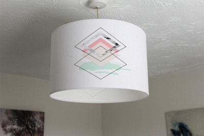 Geometric Overlays (Ceiling & Lamp Shade) / 45cm x 26cm / Lamp Shade ...