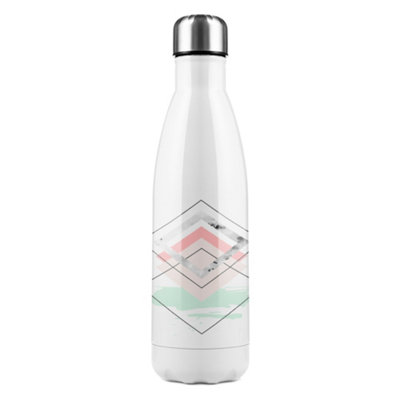 Geometric Overlays Stainless Steel Bottle Designer Style
