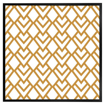 Geometric scales (Picutre Frame) / 12x12" / Oak