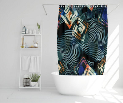 geometric shapes & Patterns (Shower Curtain) / Default Title