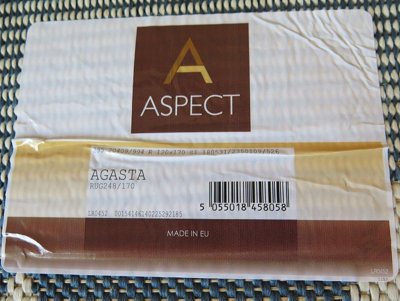 Geometric Triangle Pattern Area Rug,Blue/Cream