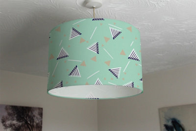 Geometric Triangle Stripes (Ceiling & Lamp Shade) / 45cm x 26cm ...