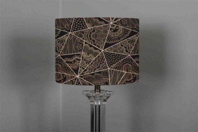 Geometric Triangles with Patterns (Ceiling & Lamp Shade) / 45cm x 26cm ...