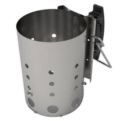 George Foreman Chimney BBQ Starter Quick-Fire Compact Stainless Steel ...