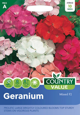 Geranium Mixed F2 by Country Value
