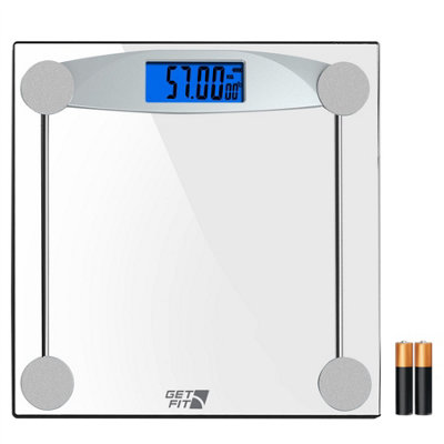 Get Fit Bathroom Scales - Digital Weighing Scale, Strain Gauge Sensor ...