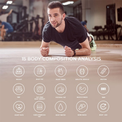 Get Fit Smart Body Fat Bathroom Scales - Digital Weighing Scales - 15 ...