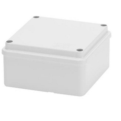 Gewiss GW44204 Grey Plastic Junction Box 100mm x 100mm x 50mm | DIY at B&Q