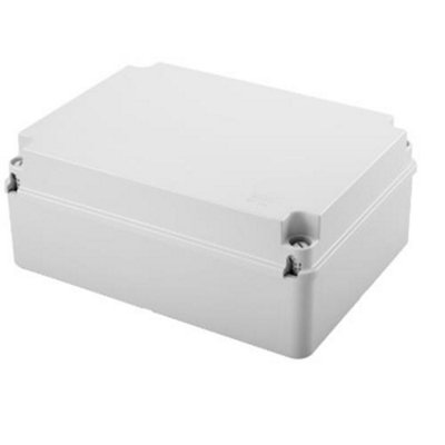 Gewiss GW44209 Grey Plastic Junction Box 300mm x 220mm x 120mm | DIY at B&Q