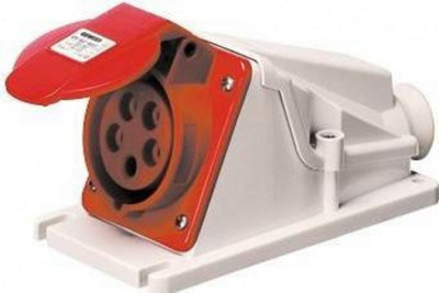 Gewiss GW62493 Low Voltage Screw Wiring 90 Degree Angled Surface-Mounting Socket-Outlet