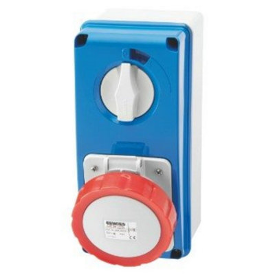 Gewiss GW66220N High-Quality IP67 Outlet 32A 400V