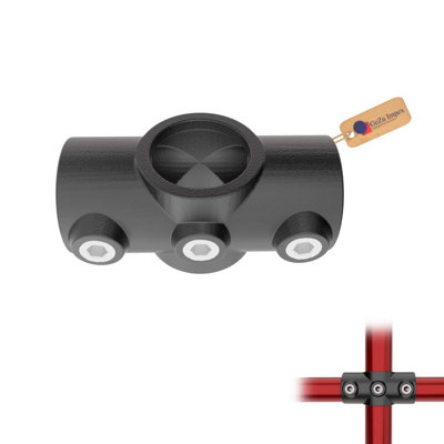 GeZu Impex 2 Socket Cross Tube Clamp 42 mm Hot Dip Galvanised Silver ...