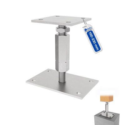 GeZu Impex Adjustable Post Support 80 x 80 mm Electroplated height ...