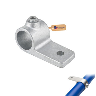 GeZu Impex Base Plate Tube Clamp 27 mm Hot Dip Galvanised Black Powder ...