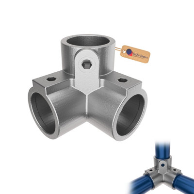 GeZu Impex Base Plate Tube Clamp 42 mm Hot Dip Galvanised Black Powder ...