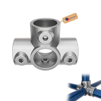 GeZu Impex Offset 90 Crossover Clamps 42 mm Hot Dip Galvanised Black ...