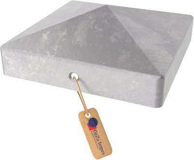 GeZu Impex Post Cap 101 x 101 mm Hot Dip Galvanised pyramid square ...