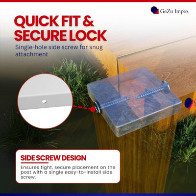 GeZu Impex Post Cap 101 x 101 mm Hot Dip Galvanised pyramid square ...