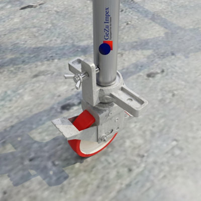 GeZu Impex Scaffolding Wheel with brakes 1000 kg Electroplated height ...
