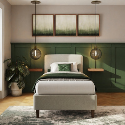 GFW Addison Bed Frame Single Grey