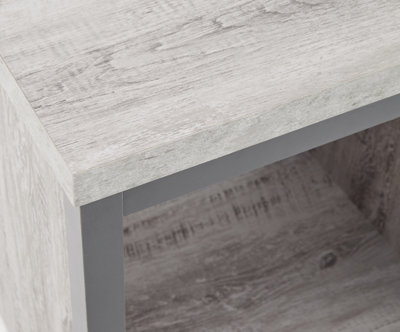 GFW Boston Simple Lamp Table Grey