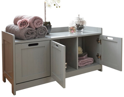 GFW Colonial 3 Door Storage Unit Grey