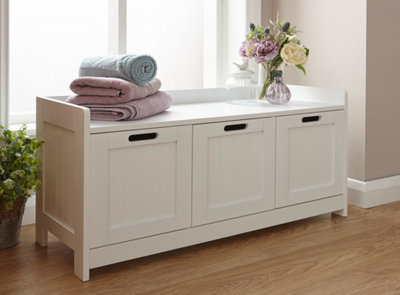 GFW Colonial 3 Door Storage Unit White