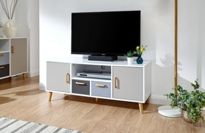 GFW Delta Large TV Unit Multi-Coloured