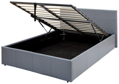 GFW End Lift Ottoman Bed 150cm King Size Grey