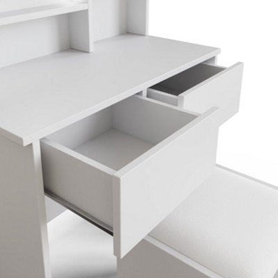 GFW Eva LED Dressing Table Set White