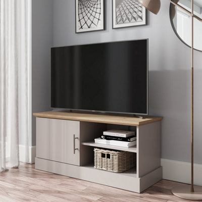 GFW Kendal Small TV Unit in Grey | DIY at B&Q