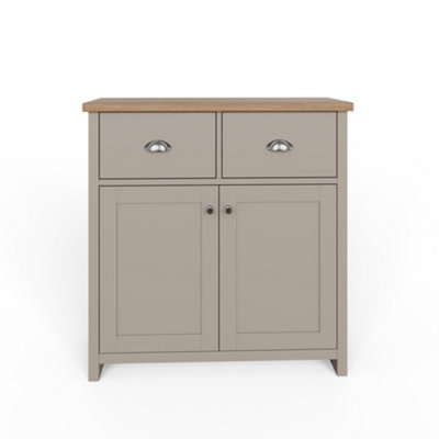 GFW Lancaster Compact Sideboard Grey