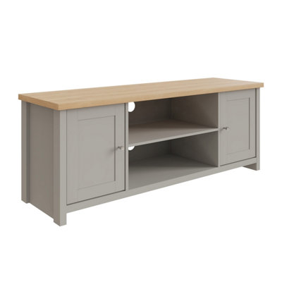 GFW Lancaster Large TV Cabinet Grey