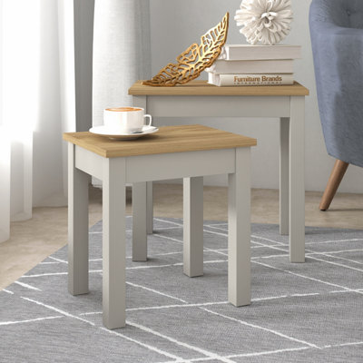 GFW Molton Nesting Tables Light Grey