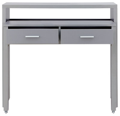 GFW Regis Extending Console Desk Grey