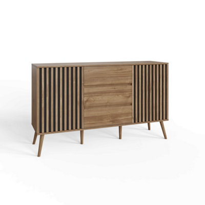 GFW Rowan Large Sideboard Cabinet Oak