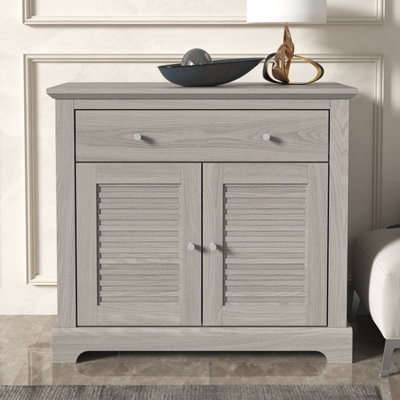 GFW Salcombe Compact Sideboard Warm Grey Oak | DIY at B&Q