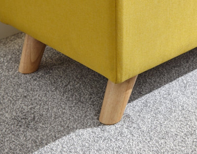 GFW Secreto Ottoman Storage Bench Mustard