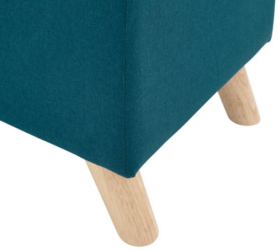GFW Secreto Ottoman Storage Bench Teal