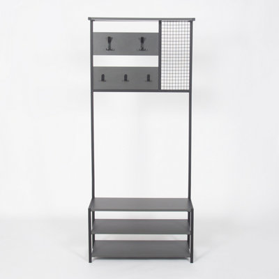 GFW Shifnal Hallway Storage Unit Dark Grey