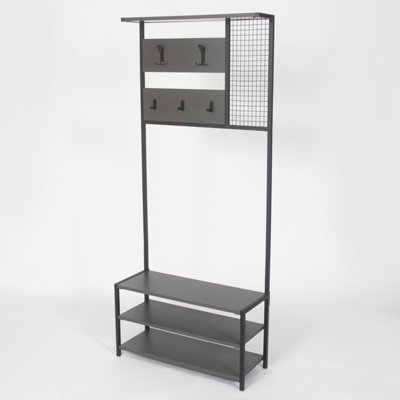 GFW Shifnal Hallway Storage Unit Dark Grey