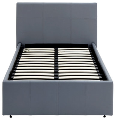 GFW Side Lift Ottoman Bed 90cm Single Grey