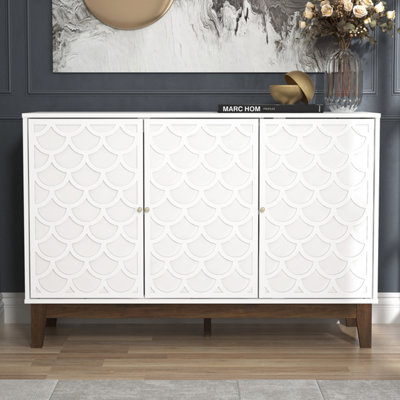 GFW Tipton 3 Door Sideboard White | DIY at B&Q